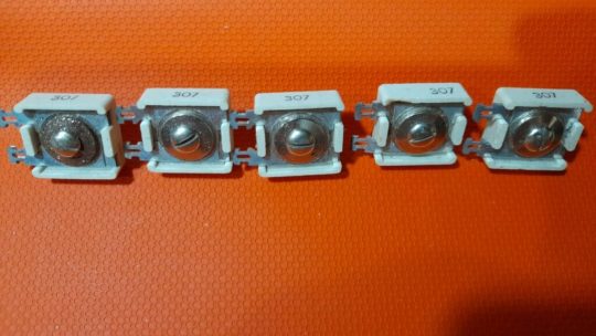 5 PCS Electromotive Variable Compression Mica Trimmer Capacitor # 307 NOS